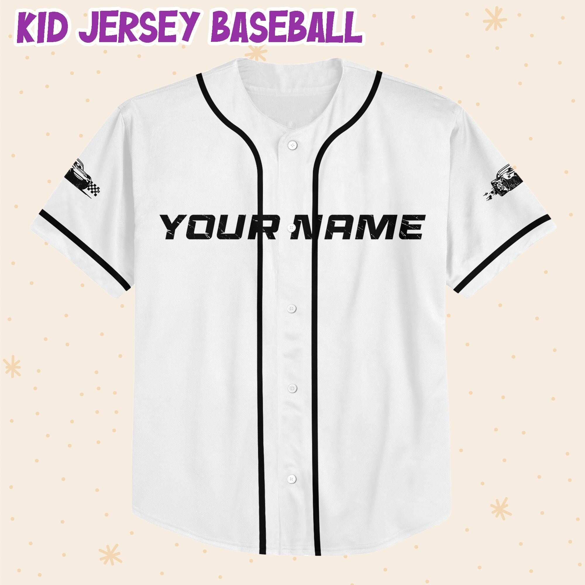 Personalize Cars Lightning McQueen Retro Rust-eze Symbol Baseball ...