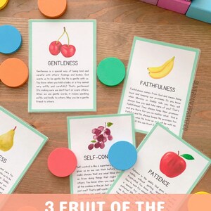Fruit of the Spirit Activity Bundle Preschool Printable Kids Bible ...