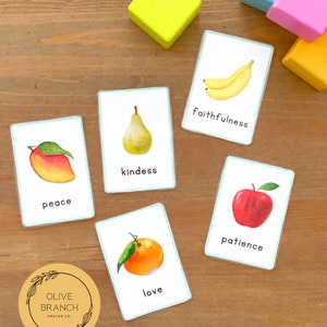Christian Fruit of the Spirit Memory Bible Game Toddler Bible-theme ...
