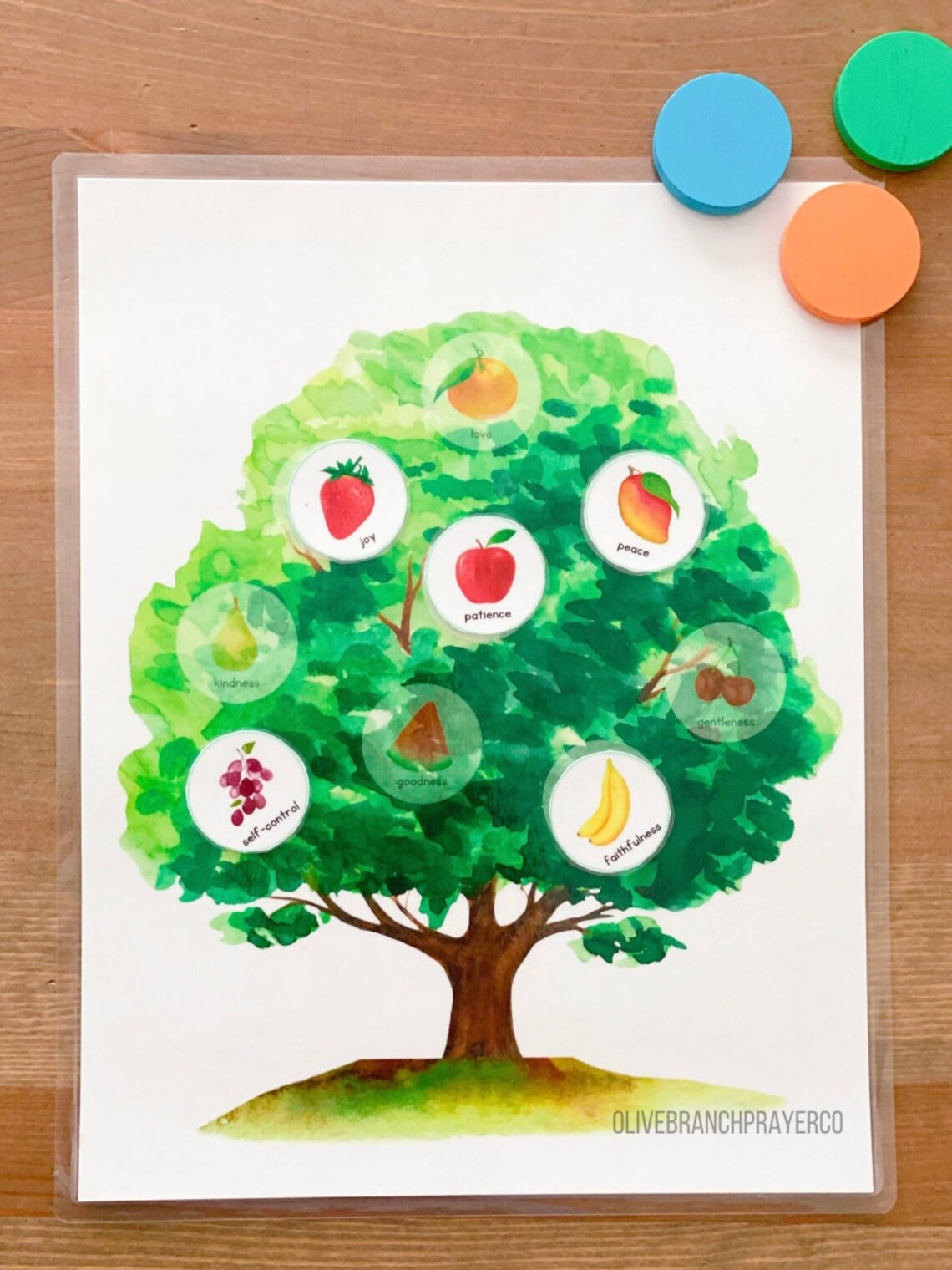 Fruit of the Spirit Activity Bundle Preschool Printable Kids Bible ...