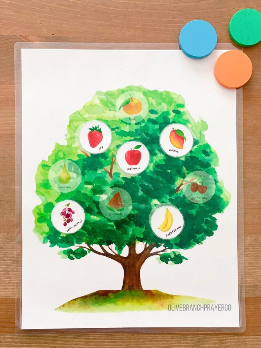 Fruit of the Spirit Activity Bundle Preschool Printable Kids Bible ...