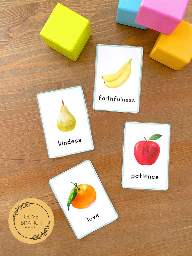 Christian Fruit of the Spirit Memory Bible Game Toddler Bible-theme ...