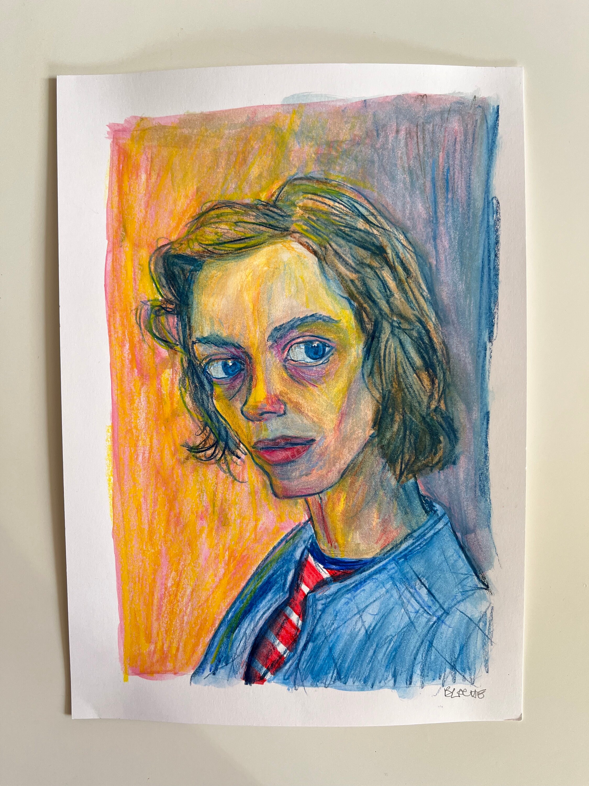 Autoportrait Dessin Original - Etsy