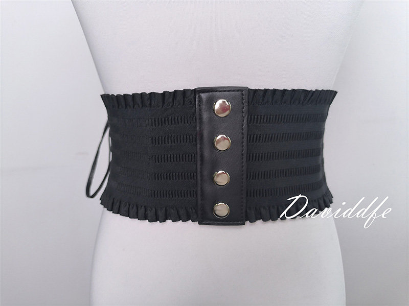 Black Corset Belt Medieval Renaissance Corset Belt Elastic - Etsy