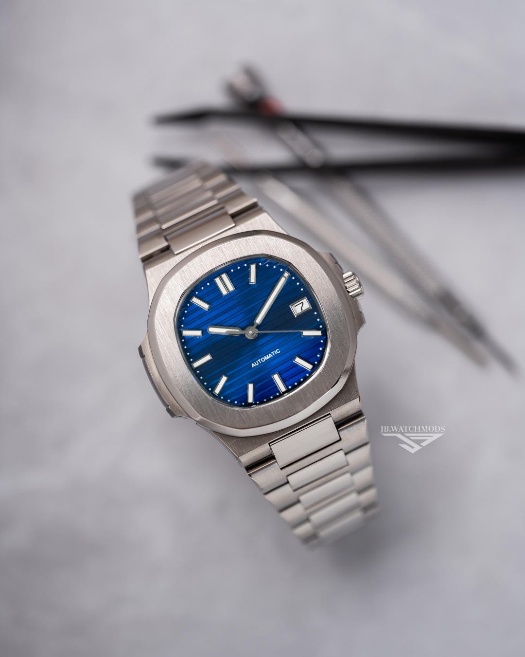 Blue Nautilus 5711 Homage Custom Mod Watch - Etsy