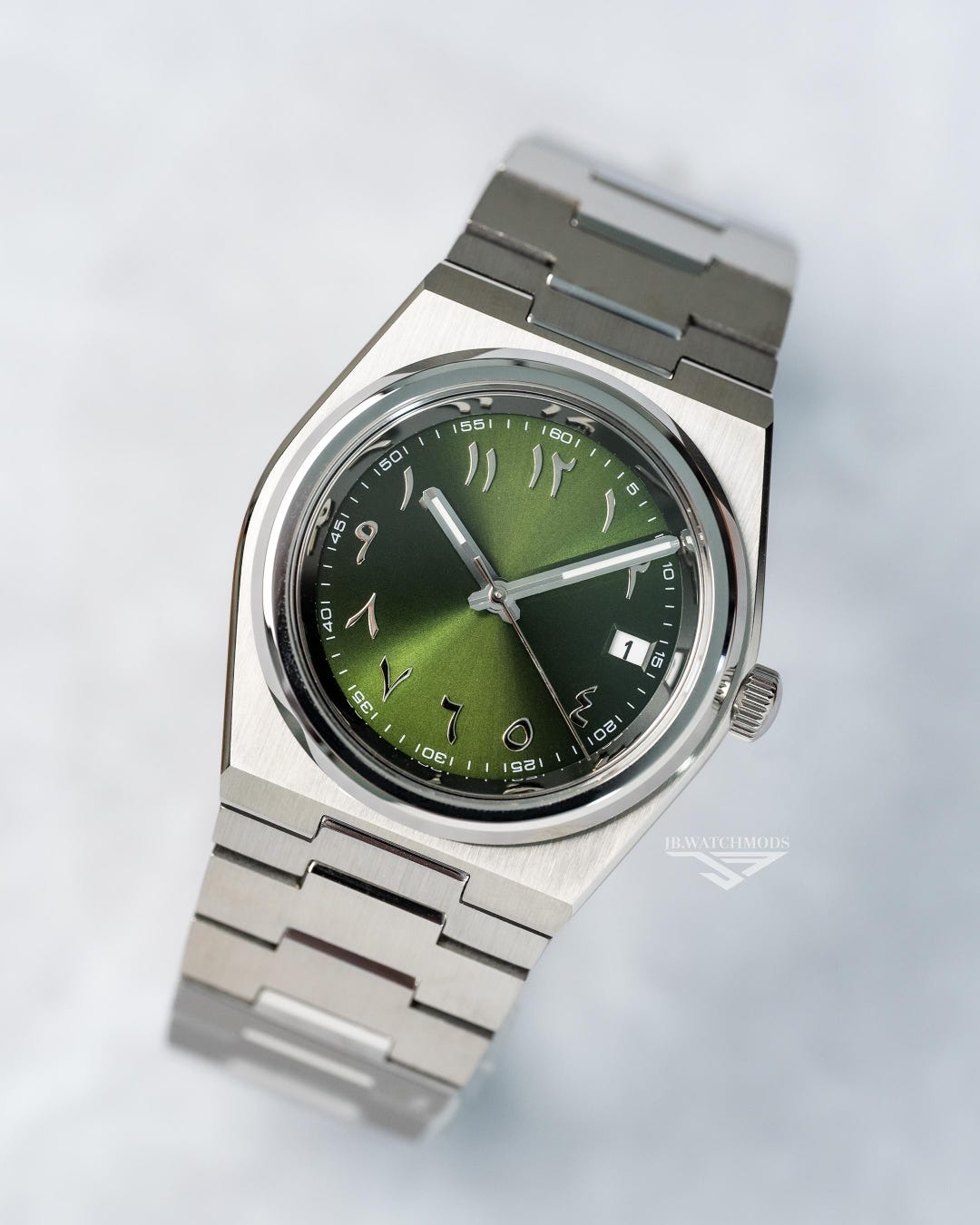 PRX Homage Custom Built Olive Green Dial Watch - Etsy UK