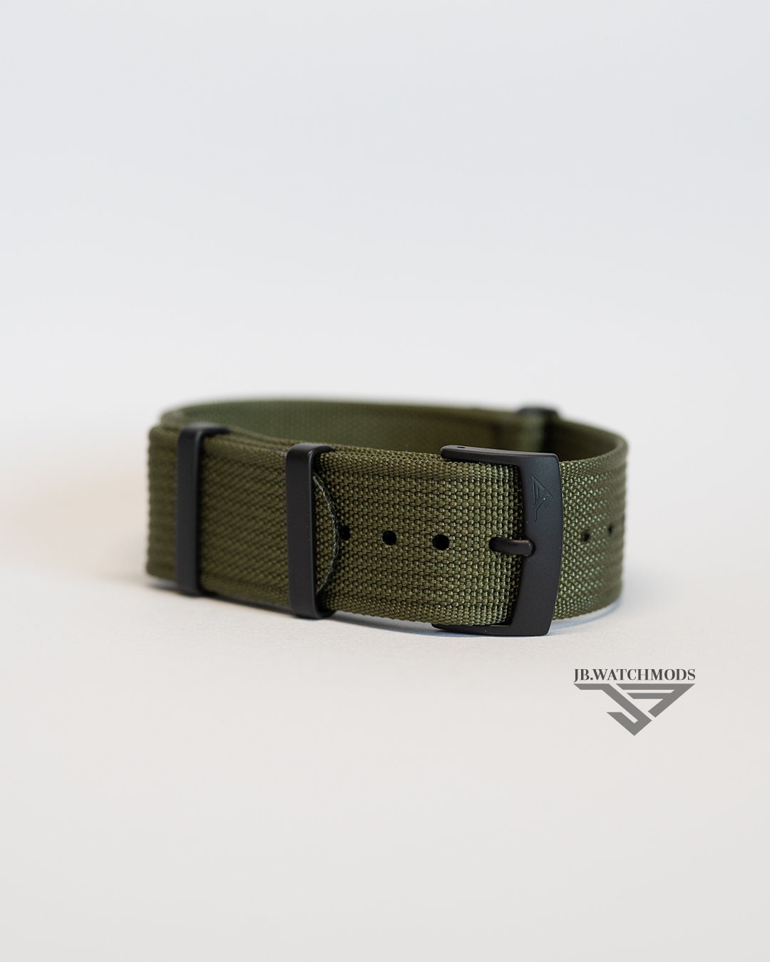 Premium Ribbed 22mm Nato Strap Olive With Black Hardware - Etsy
