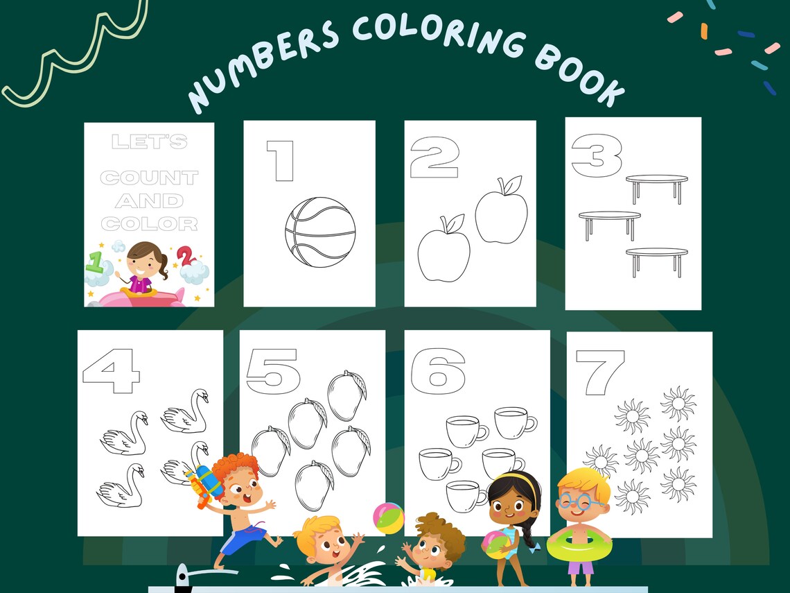 Number Coloring Pages | School Coloring Pages | Homeschool Coloring ...