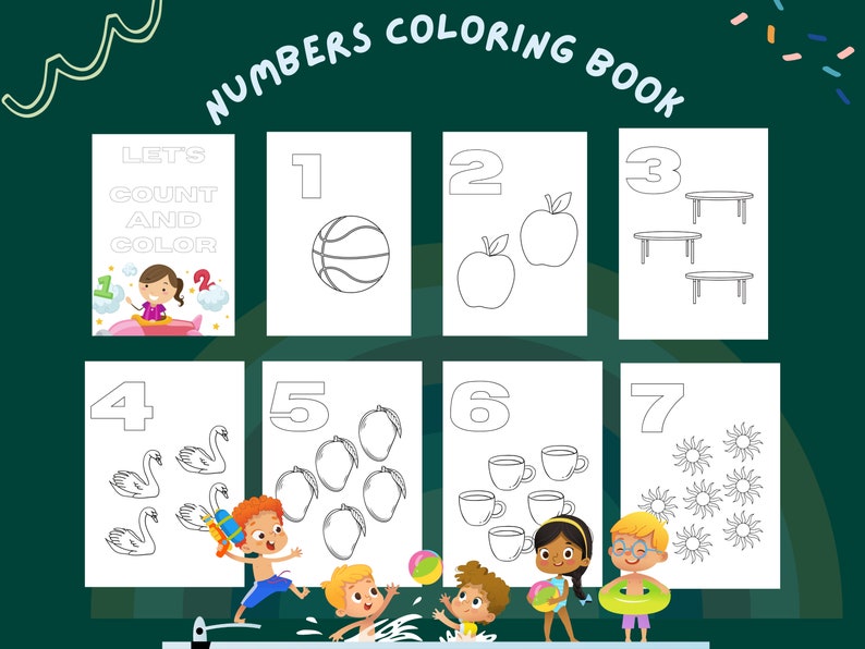 Number Coloring Pages | School Coloring Pages | Homeschool Coloring ...
