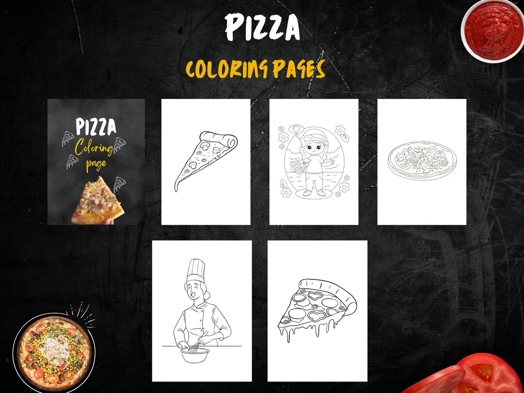 Printable Pizza Coloring Pages | Pizza Coloring Page for Kids ...
