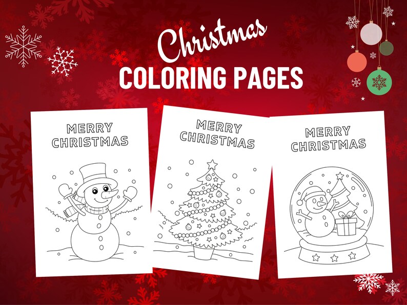 Christmas Coloring Page Christmas Tree Coloring Page Large Coloring ...