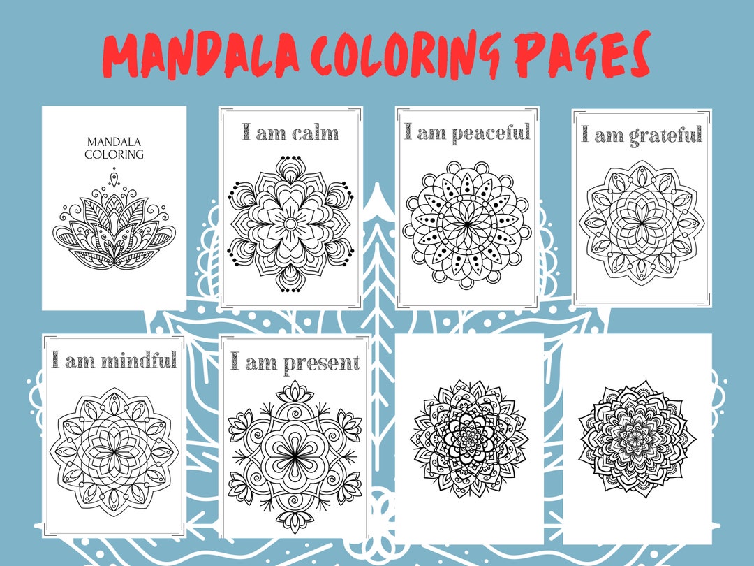 Mandala Coloring Book Cute Coloring Book Flower Girl Coloring Book Kid ...