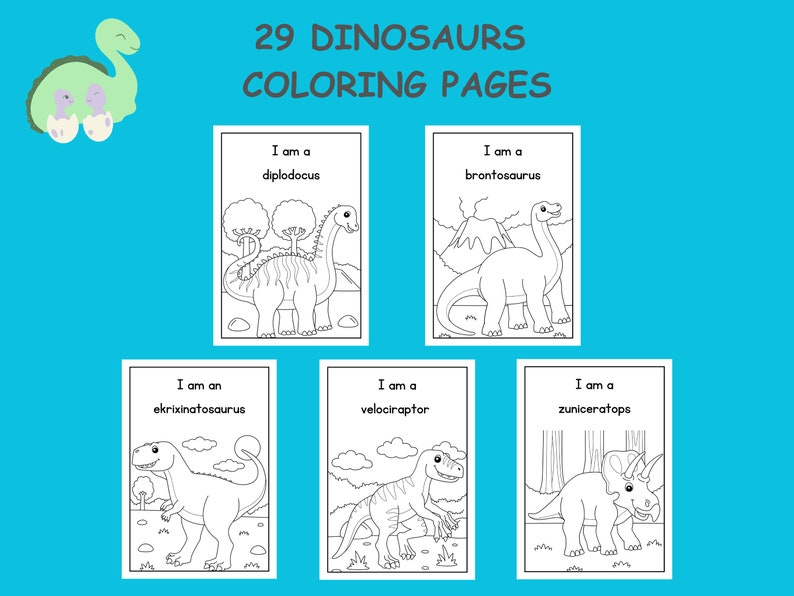 Dinosaurs Coloring Page | 29 Printable Dinosaurs Coloring | Dinosaurs ...