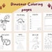 Dinosaur Coloring Pages | Dinosaur Activity Book | Dinosaur Printable ...
