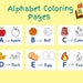 Alphabet Coloring Book | ABC Coloring Book | Coloring Book Template ...