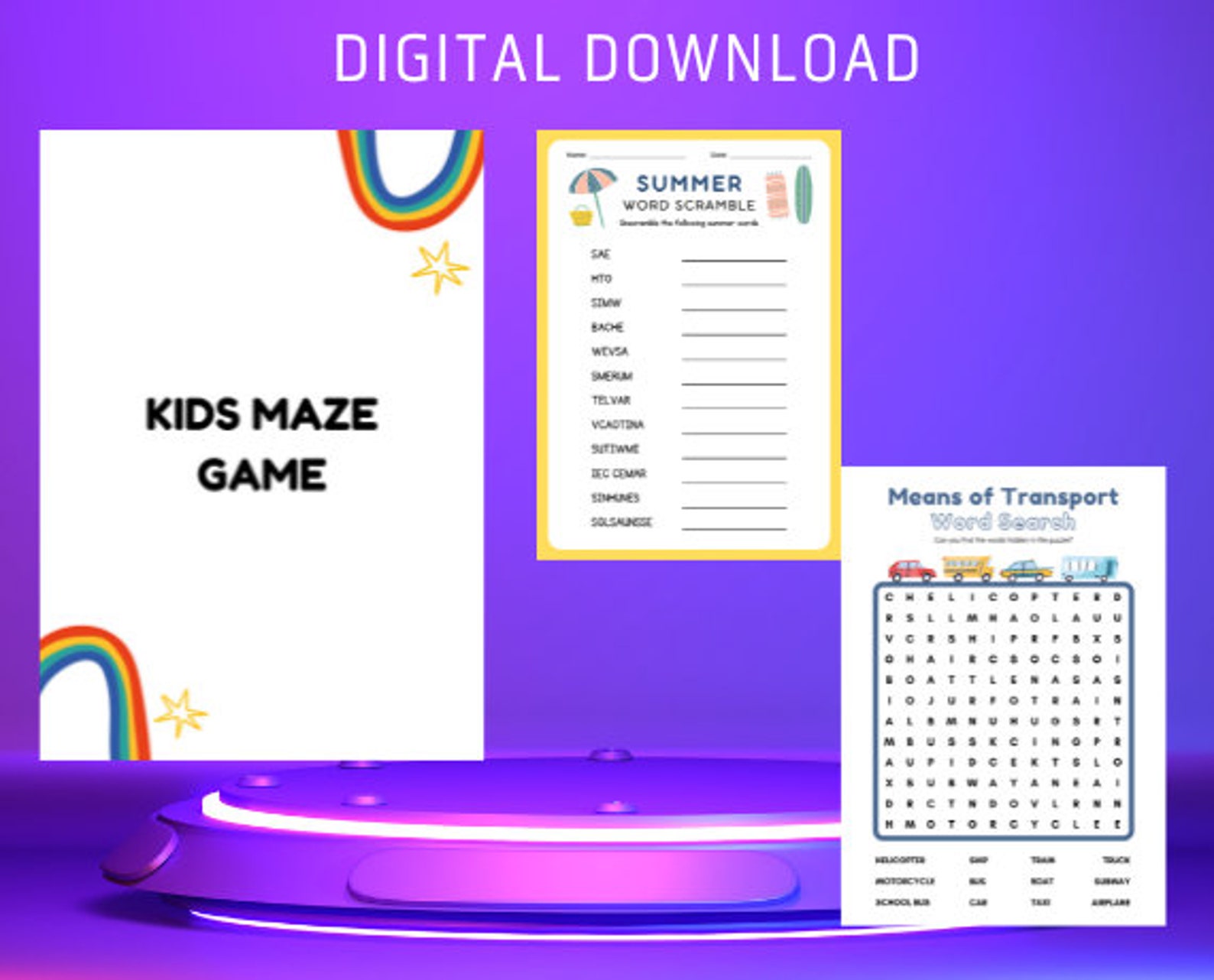 Printable Kid Maze Game | 11 Pages Kid Maze Game | Fun and Challenging ...