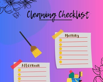 Cleaning Checklist - Etsy