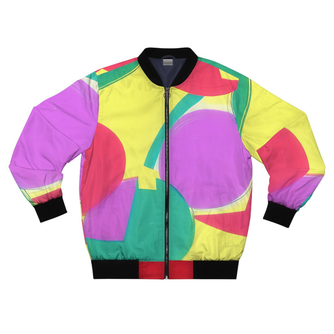 Retro 90s 80s Bomber Jacket (AOP) - Etsy Australia