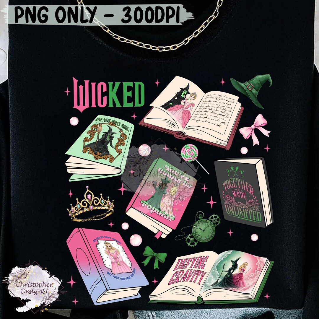 Vintage Wicked Musical Book Png, Wicked Changed for Good Book PNG ...