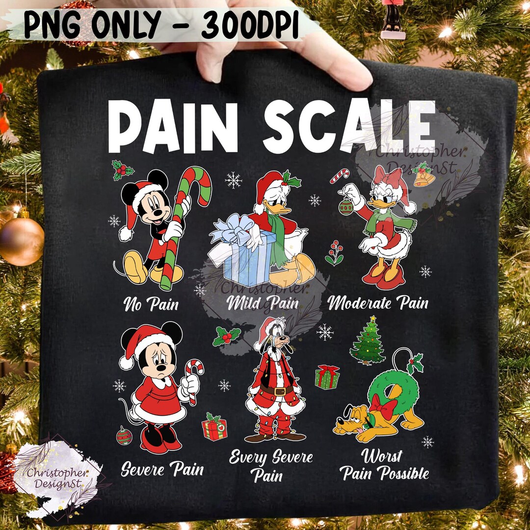 Funny Mouse Pain Scale Chart for Medical Staff Digital PNG, Pain Scale ...
