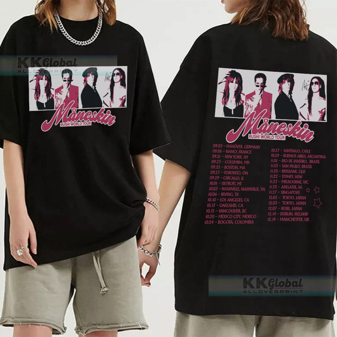 2023 Maneskin Rush World Tour Tshirt Classic 90s Graphic - Etsy