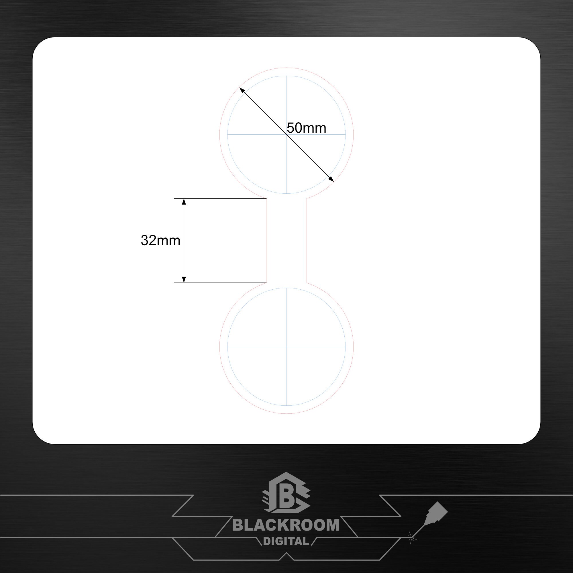Leather Keyring Laser Templates | DIY Custom Key Tag Laser Cut Set ...