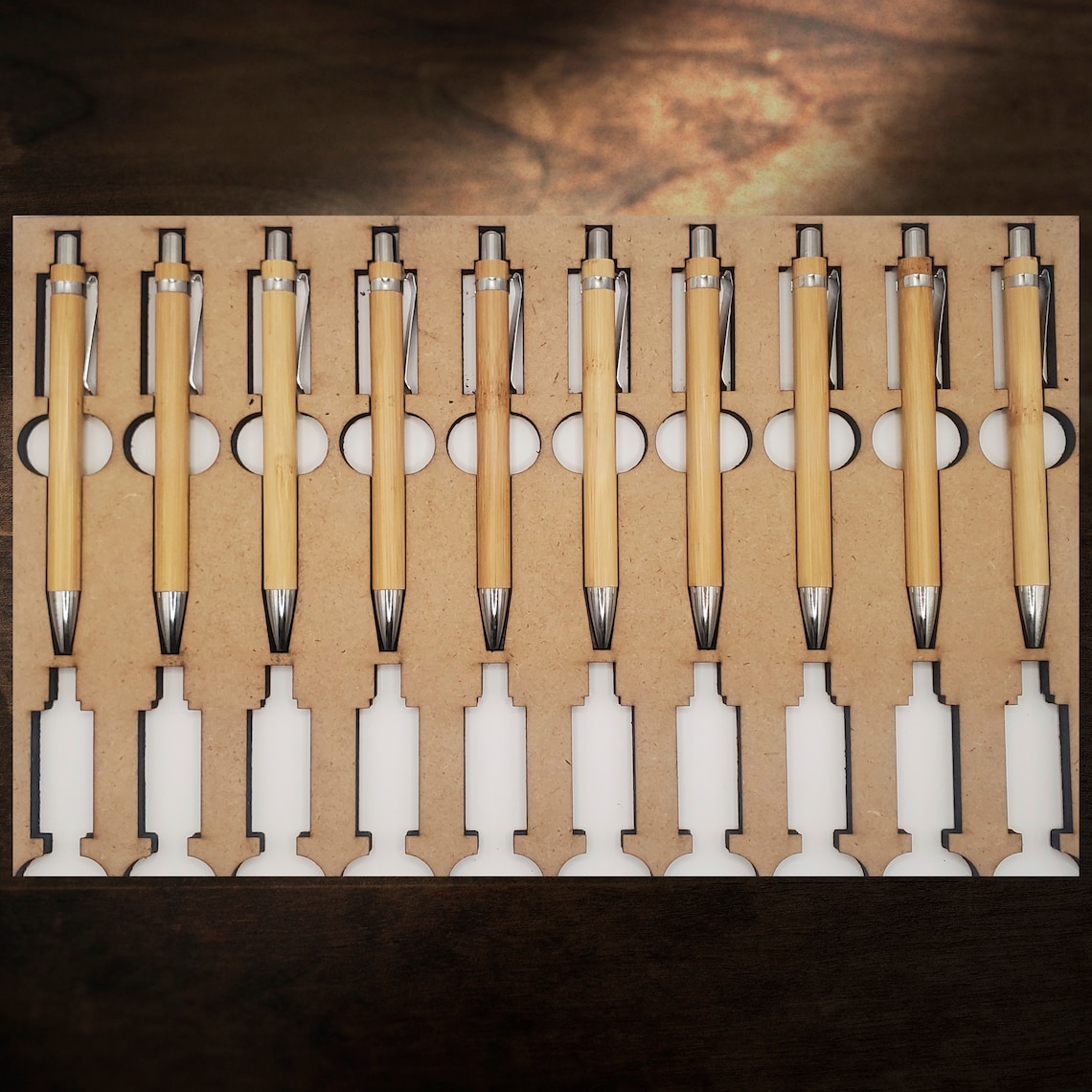 Pen Jig Laser Template | DIY Laser Cut Bamboo Pen Template | Lightburn ...