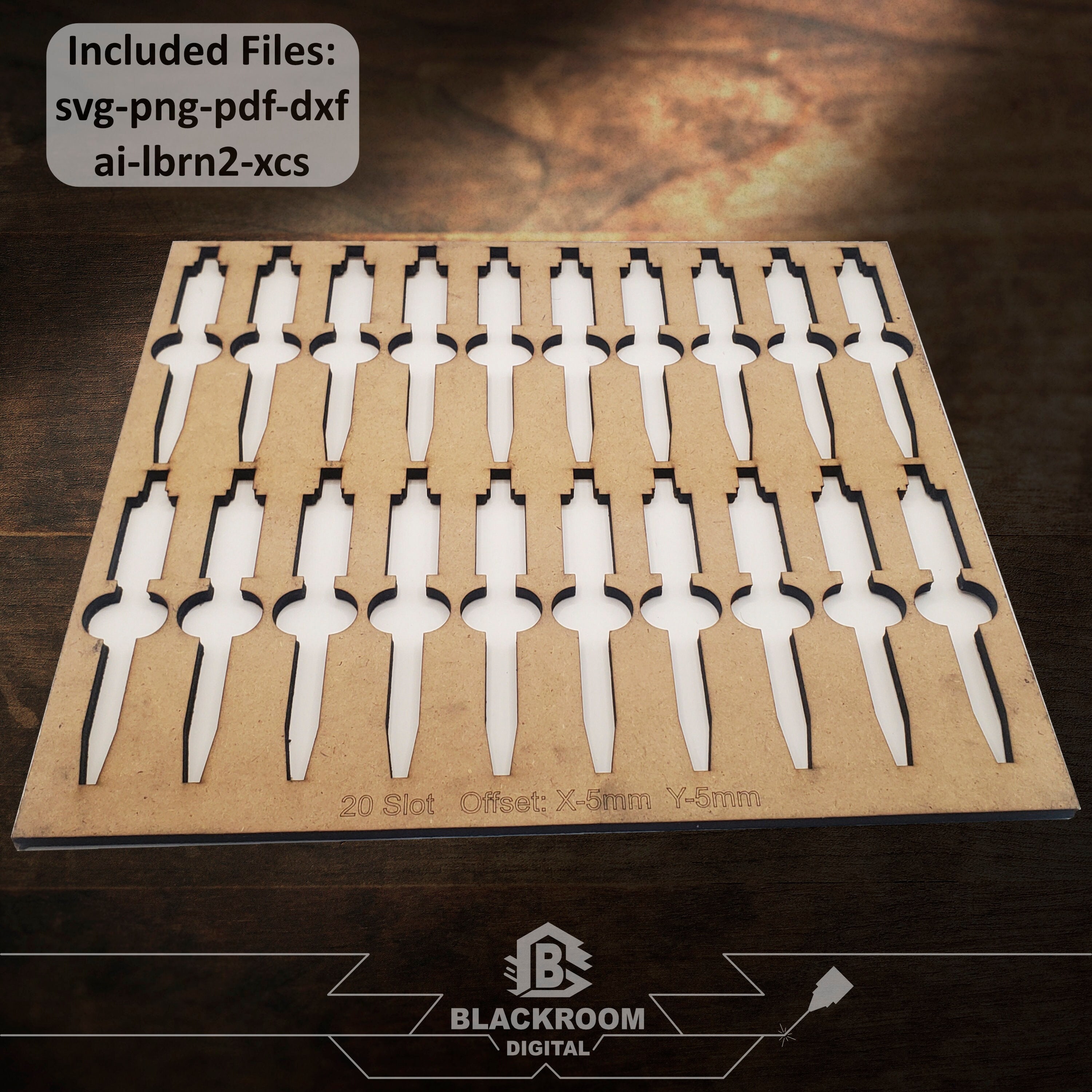 Pen Jig Laser Template | DIY Laser Cut Bamboo Pen Template | Lightburn ...