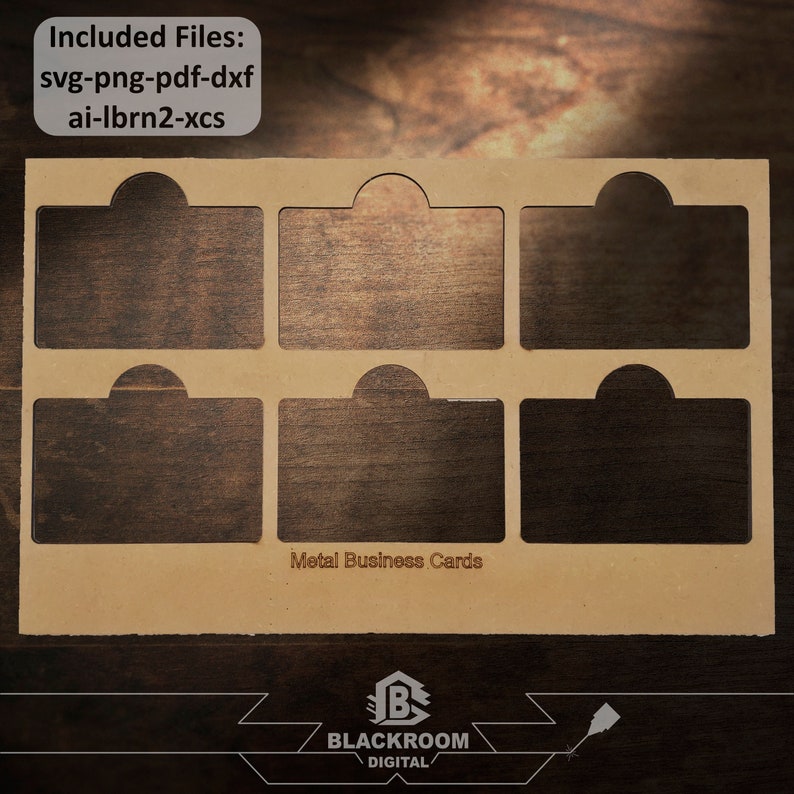 Business Card Laser Template | DIY Laser Cut Metal Business Card Jig ...