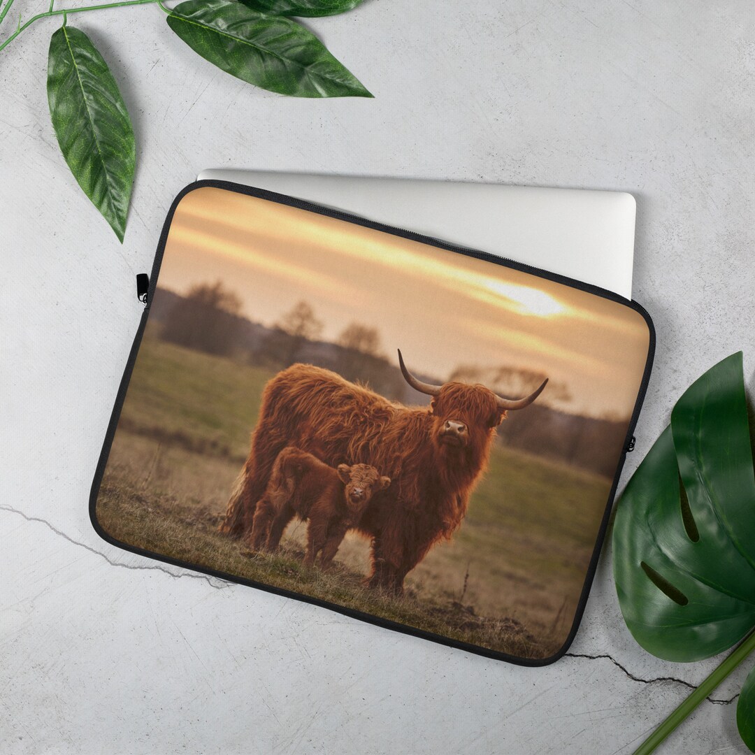 Highland Cow Laptop Sleeve - Etsy