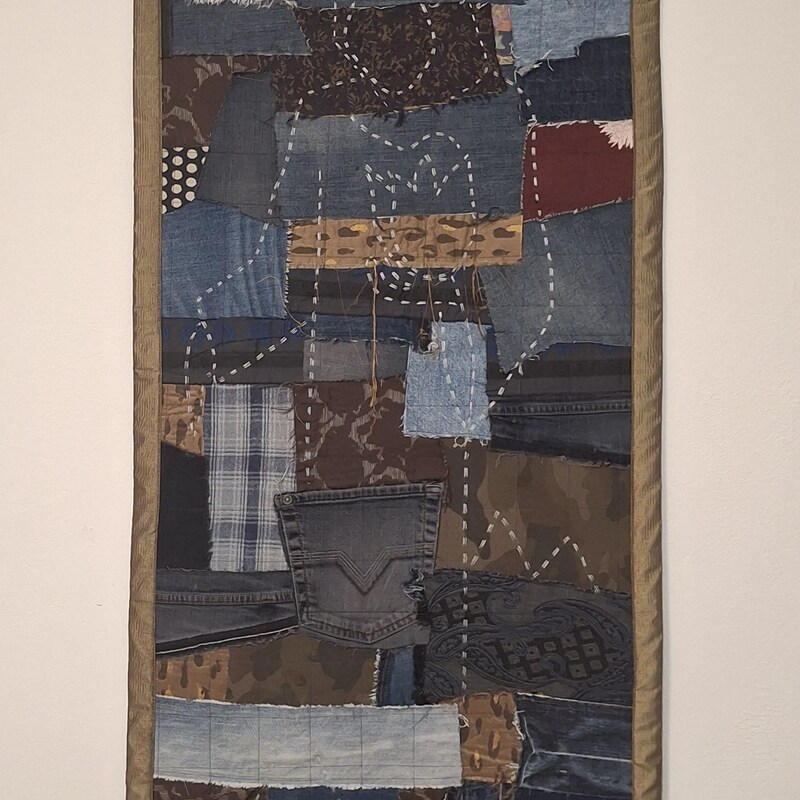 Denim Wall Hanging - Etsy