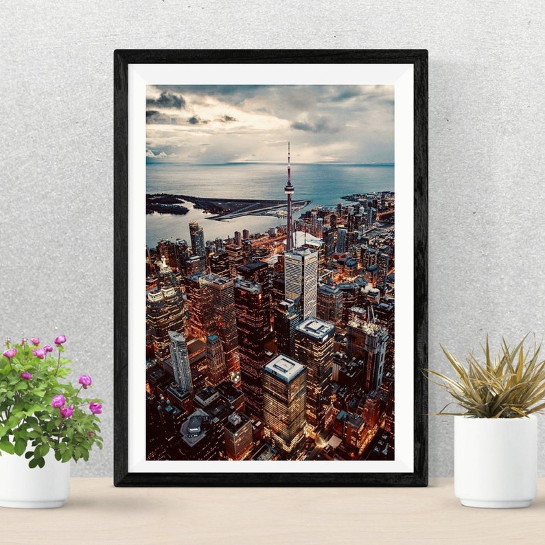 Toronto Skyline Poster Toronto Walk Art Printable Walkpaper - Etsy