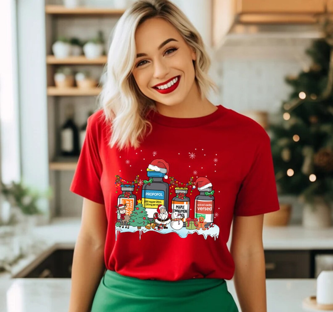 Nurse Christmas Sweatshirtchristmas Nurse Sweater Propofol - Etsy