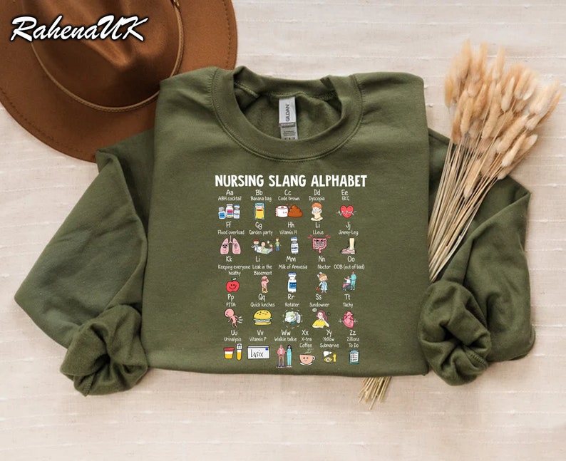 Nurse Shirts,funny Nurse Alphabet T Shirt,nurse Abcs Sweatshirt ...