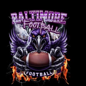 Baltimore Football Raven PNG: Sports Graphic (digital Download) - Etsy