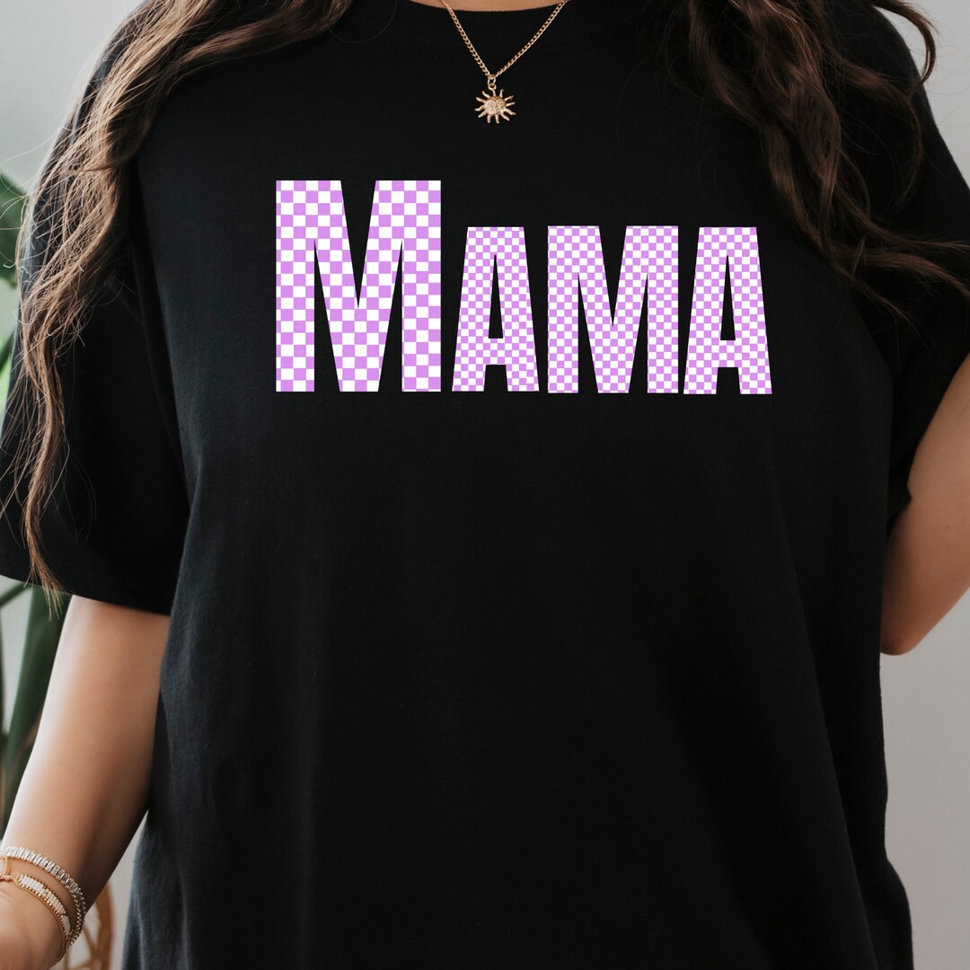Stylish Checkered Retro Mama,mama Png, Retro Mom Life Png,vintage ...