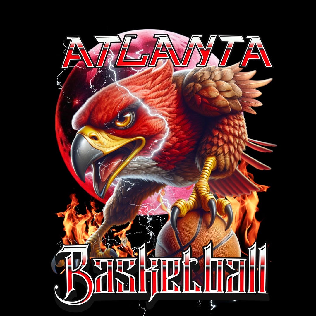 Unique Atlanta Basketball Png,atlanta Basketball Digital Download ...