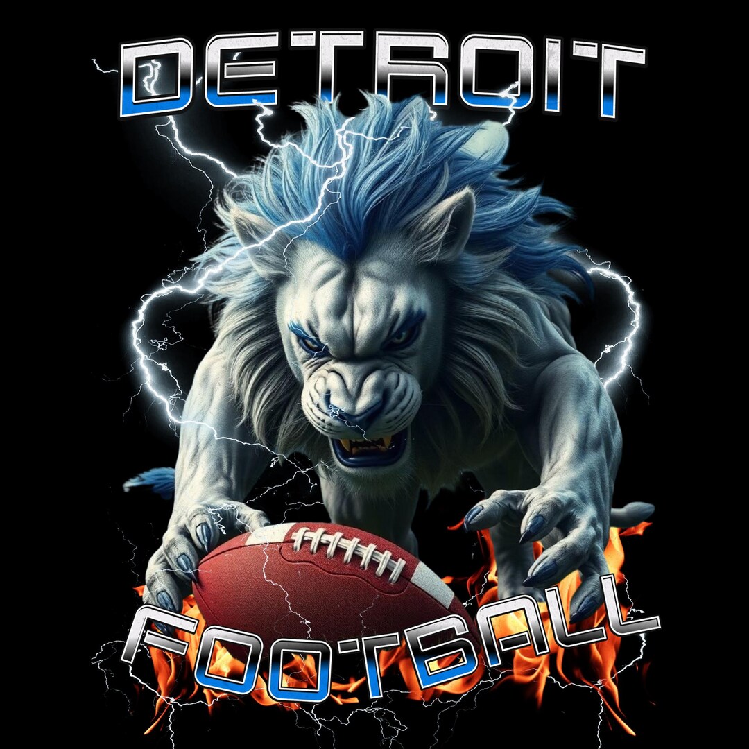Detroit Football Png,game Day Png,detroit Pride Sublimation,detroit ...