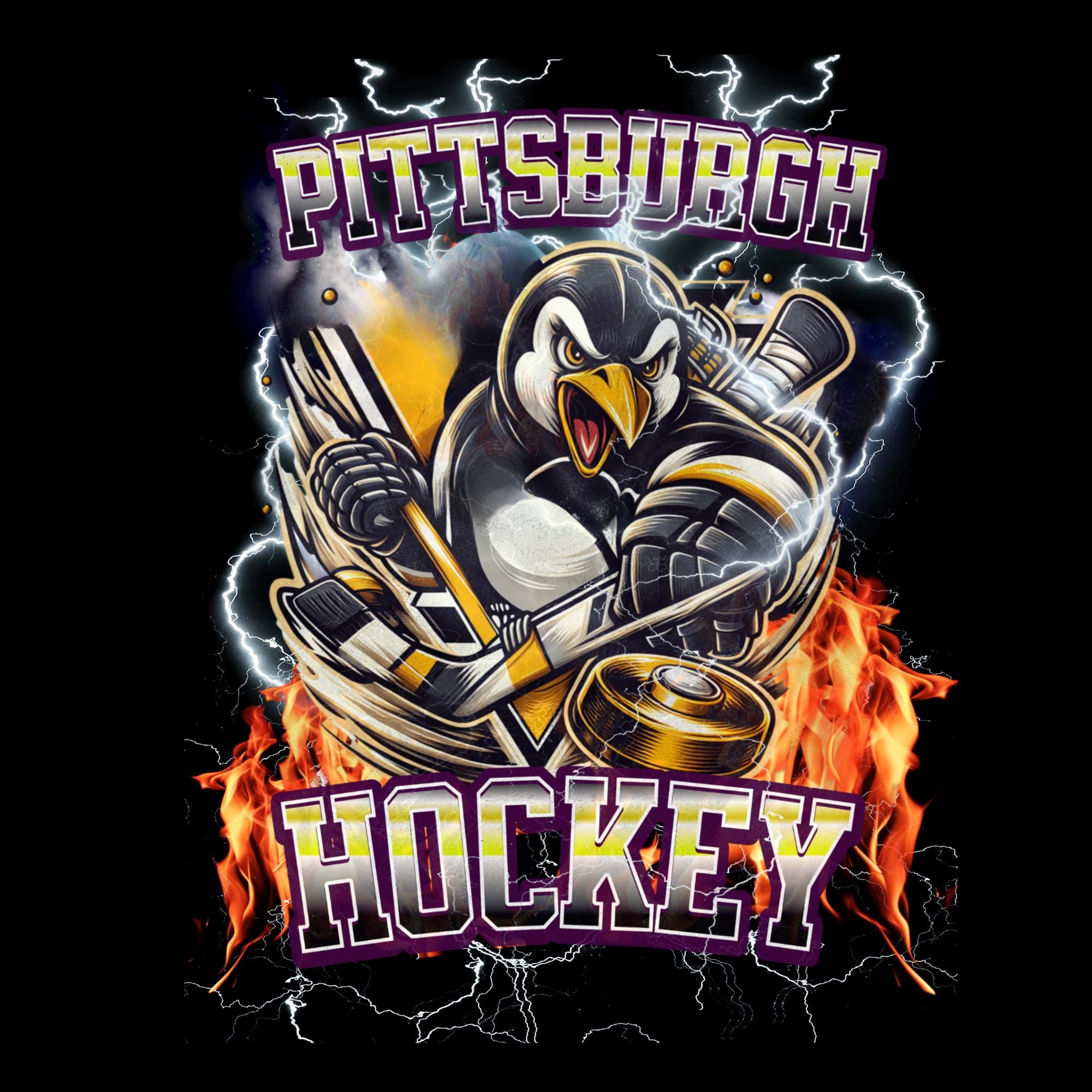 Stylish Pittsburgh Hockey Team Logo PNG (3500x4500px) - Etsy