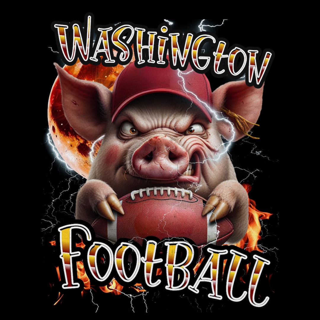 Washington Football Pig PNG: Game Day Clipart (digital Download) - Etsy