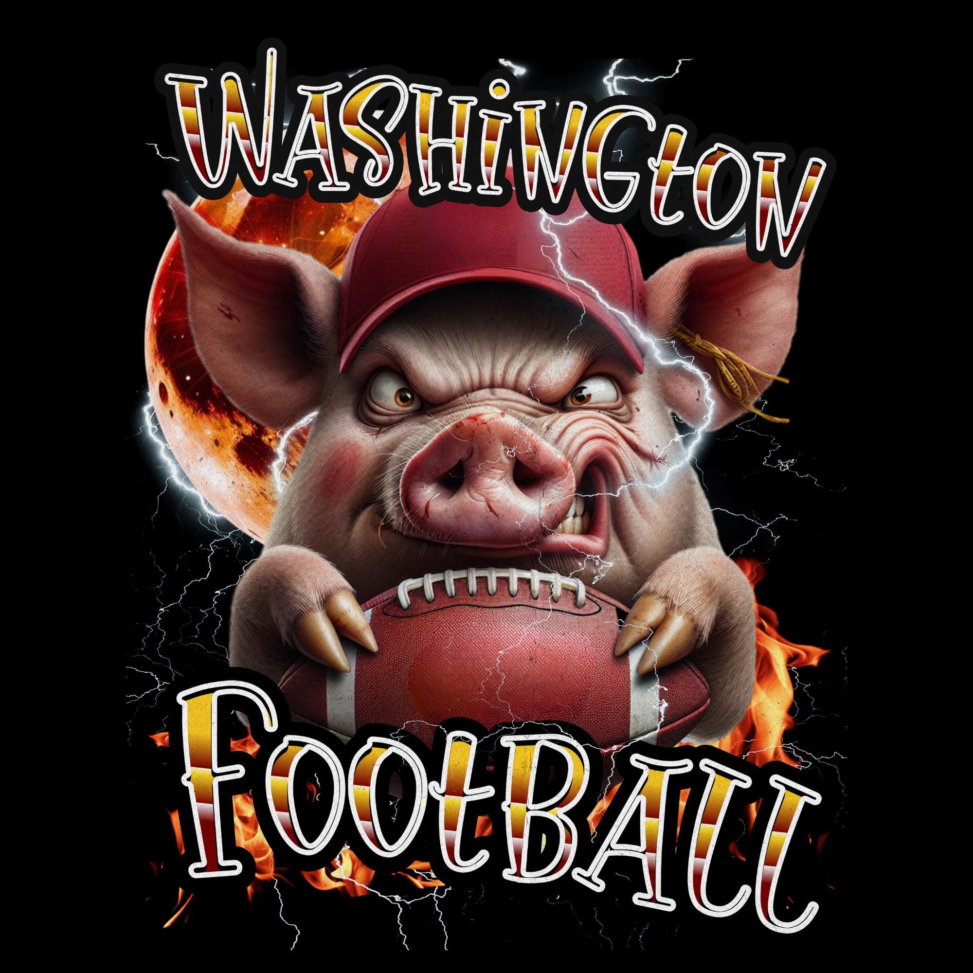 Washington Football Pig PNG: Game Day Clipart (digital Download) - Etsy