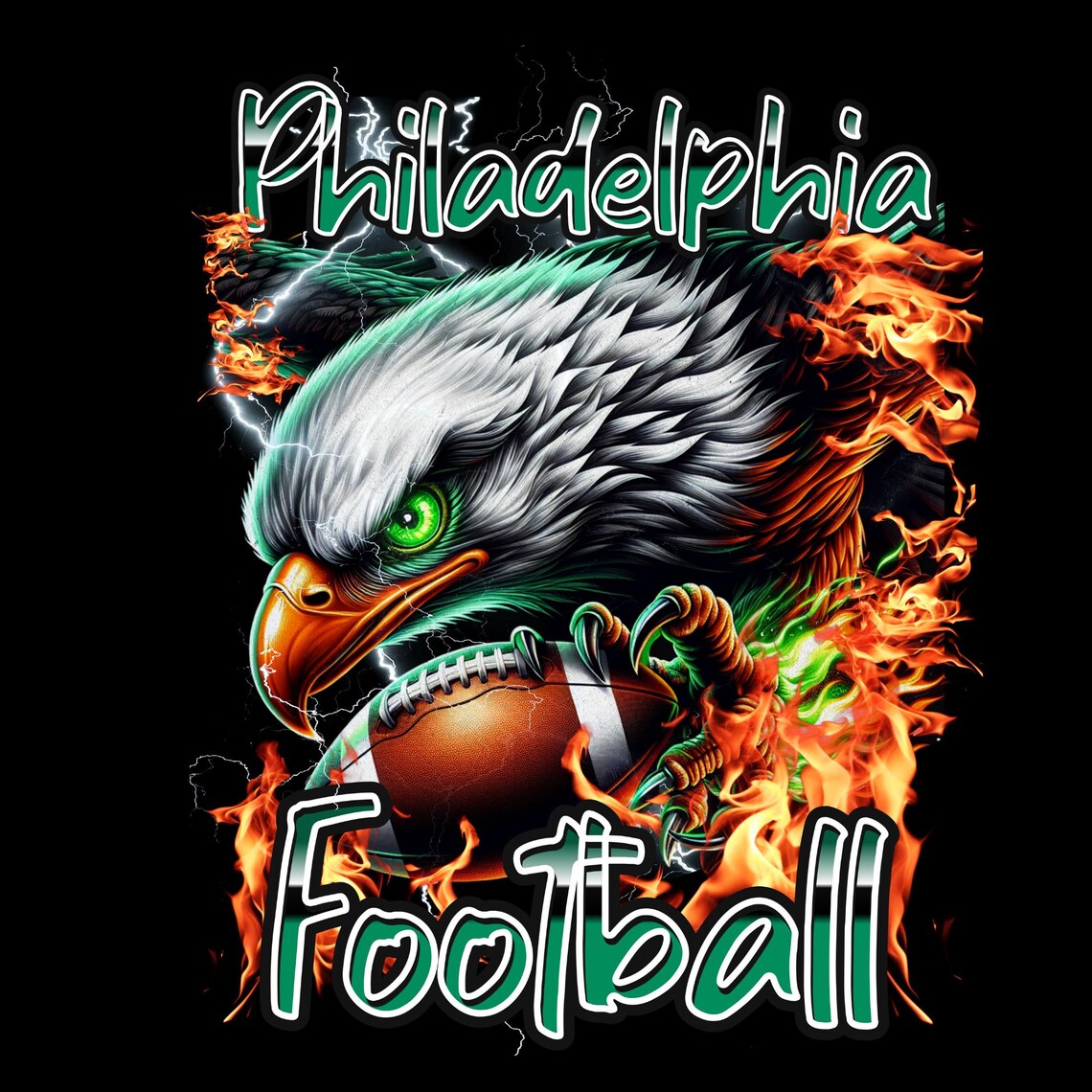 Philadelphia Football PNG: Retro Sports Team Clipart (digital Download ...