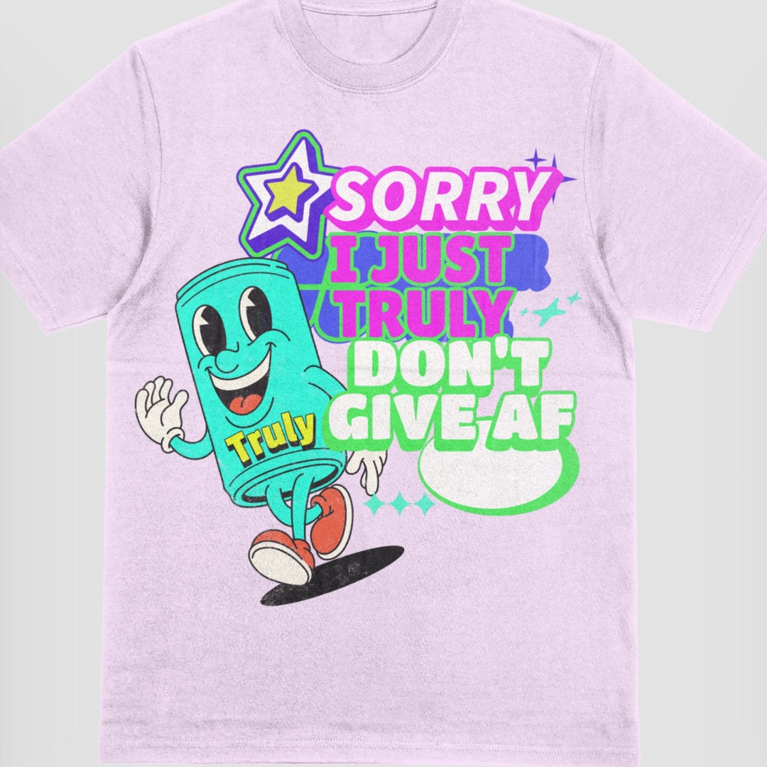 Stylish Neon Summer Png ,sorry I Just Truly Don't Give AF Png, Soda ...