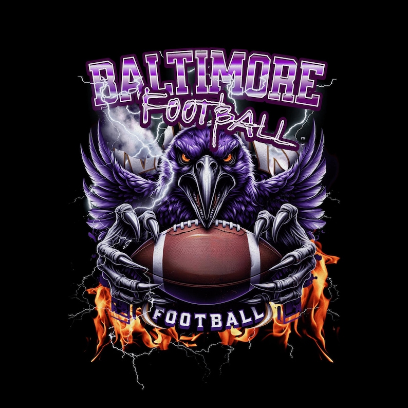 Baltimore Football Raven PNG: Sports Graphic (digital Download) - Etsy