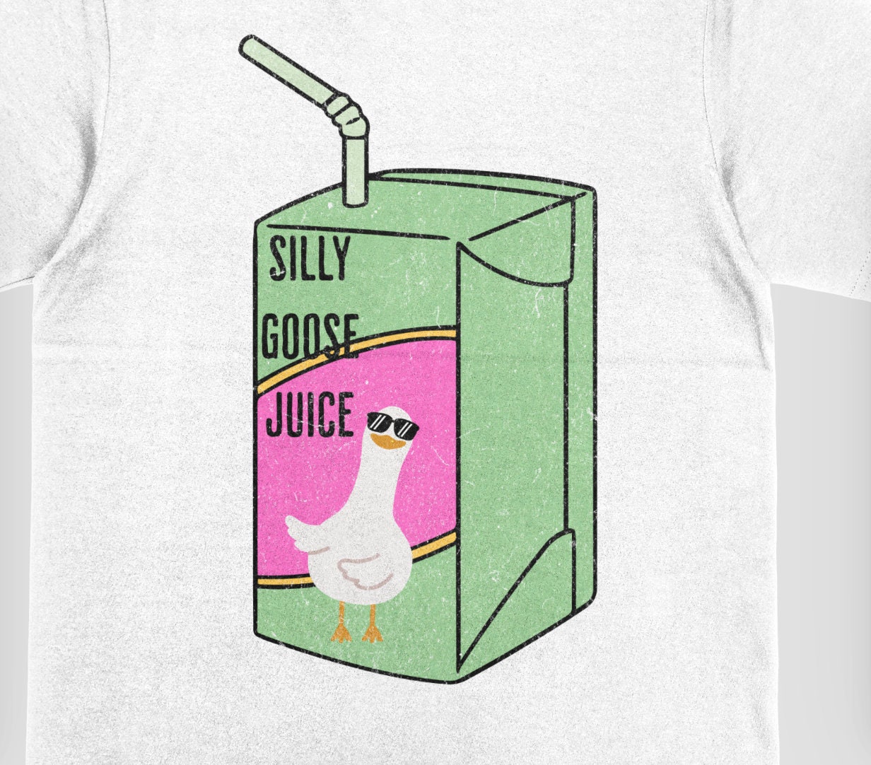 Funny Goose Juice Box PNG: Quirky Waterfowl Graphic (digital Download ...