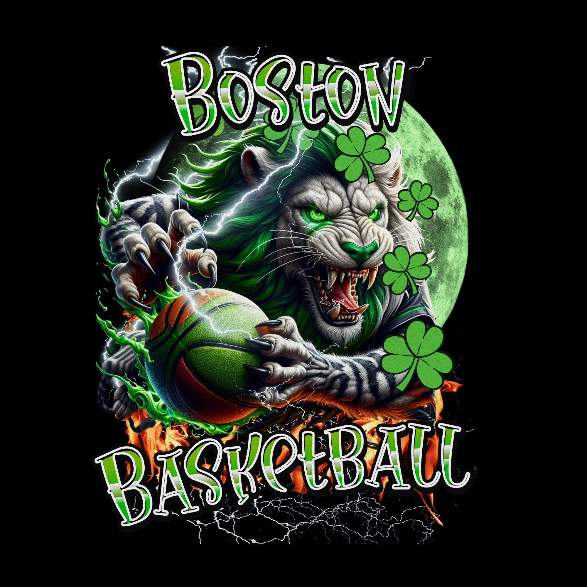 Stylish Boston Basketball Png,boston Png ,basketball Clipart ,boston ...