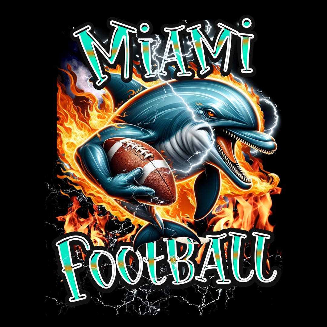 Miami Football PNG: Stylish Team Fan Art (digital Download) - Etsy