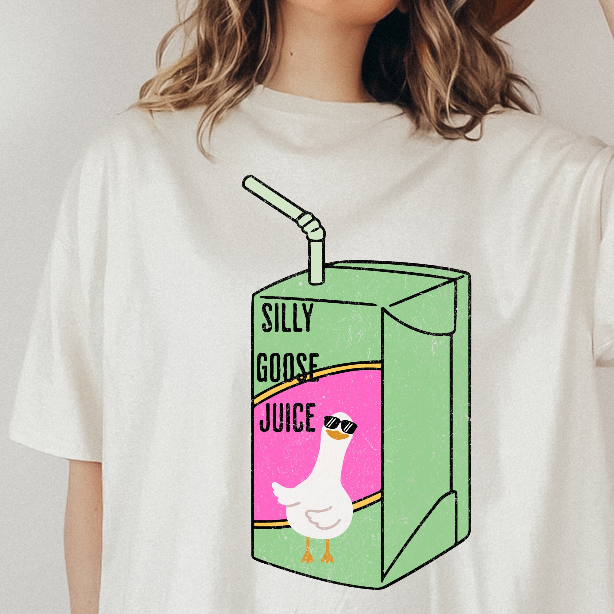 Funny Goose Juice Box PNG: Quirky Waterfowl Graphic (digital Download ...