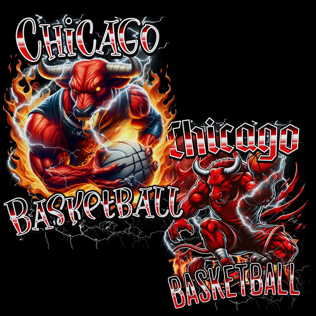 Chicago Basketball Team Logo PNG Bundle (digital Download) - Etsy