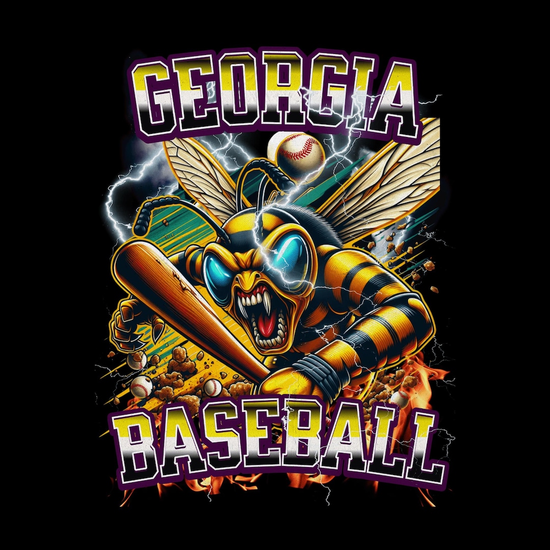 Stylish Georgia Baseball Png,georgia Baseball Clipart,georgia Baseball ...
